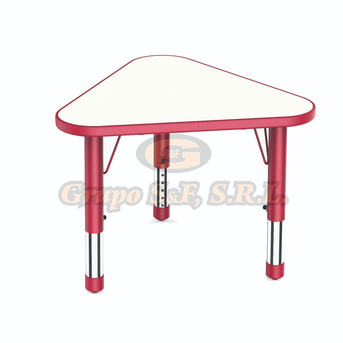 MESA INFANTIL TRIANGULAR 23X26" ROJO
